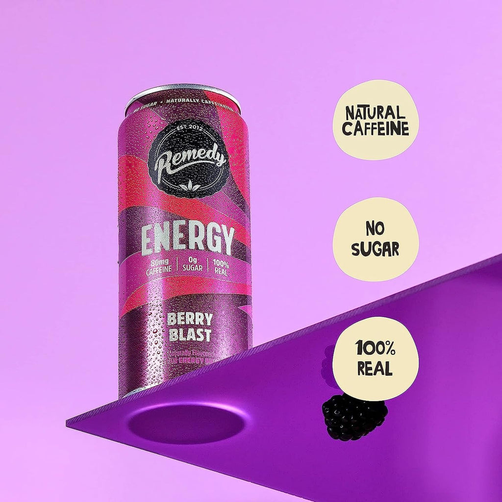 Remedy Energy Berry Blast Kombucha (4 Pack) – Martie