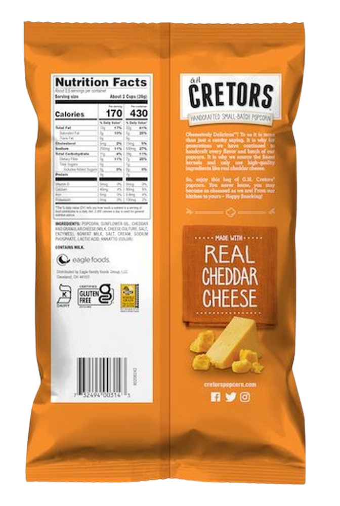 Gh Cretors Cheddar Cheese Popcorn – Martie