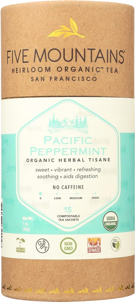 Five Mountains Organic Pacific Peppermint Herbal Tea – Martie