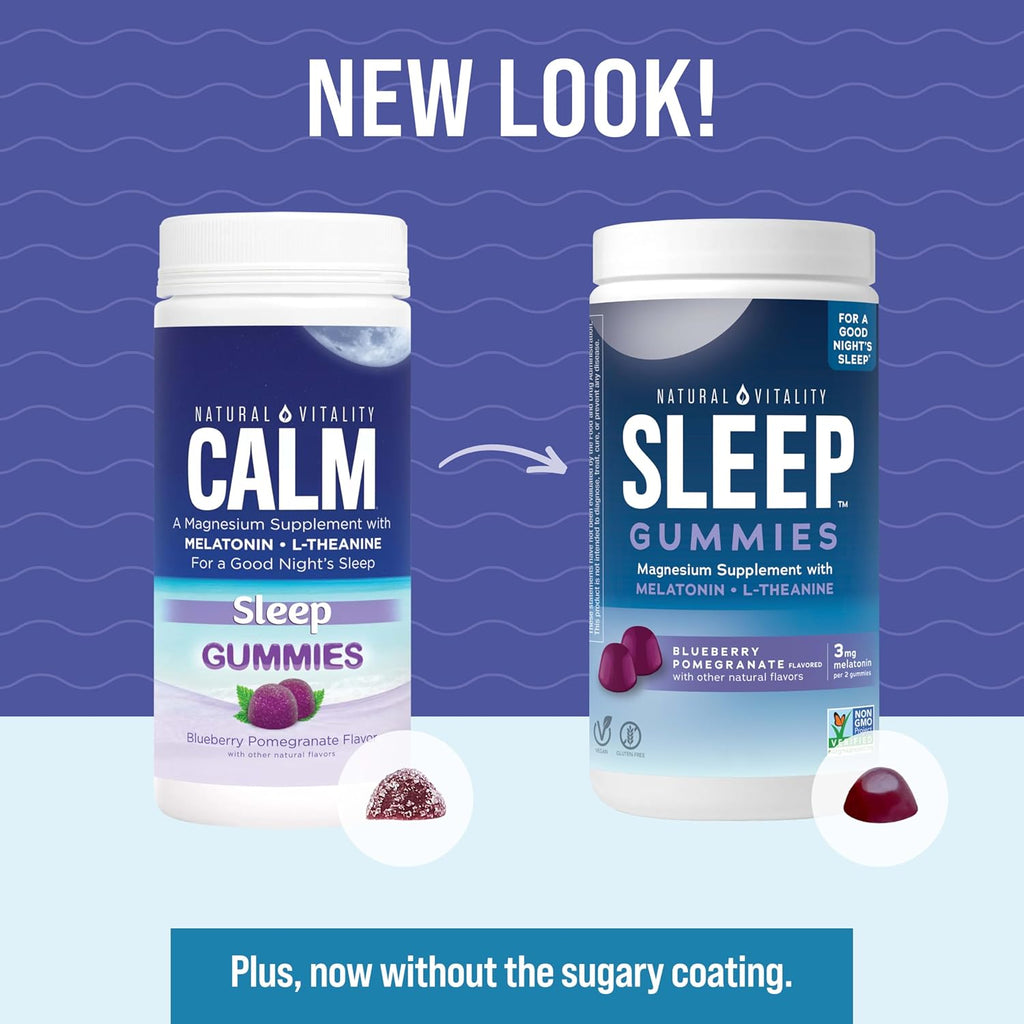 Natural Vitality CALM Sleep Gummies with Magnesium Supplement ...