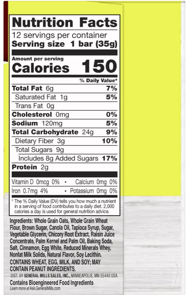 Nature Valley Cinnamon Brown Sugar Soft-baked Oatmeal Squares (6 CT ...