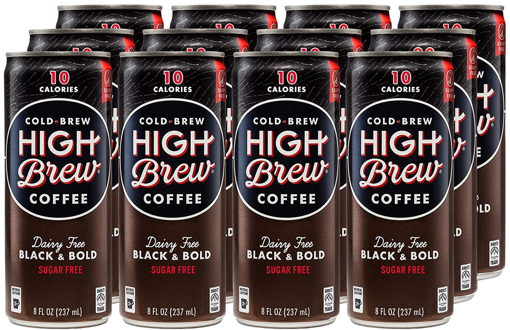 High Brew Cold Brew Coffee Dairy Free Black & Bold (12 Pack) – Martie