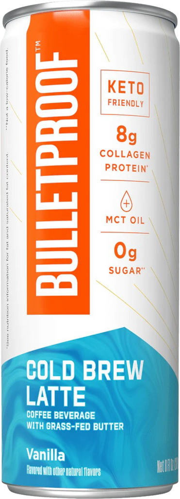 Bulletproof Cold Brew Vanilla Latte Coffee (12 Pack) – Martie