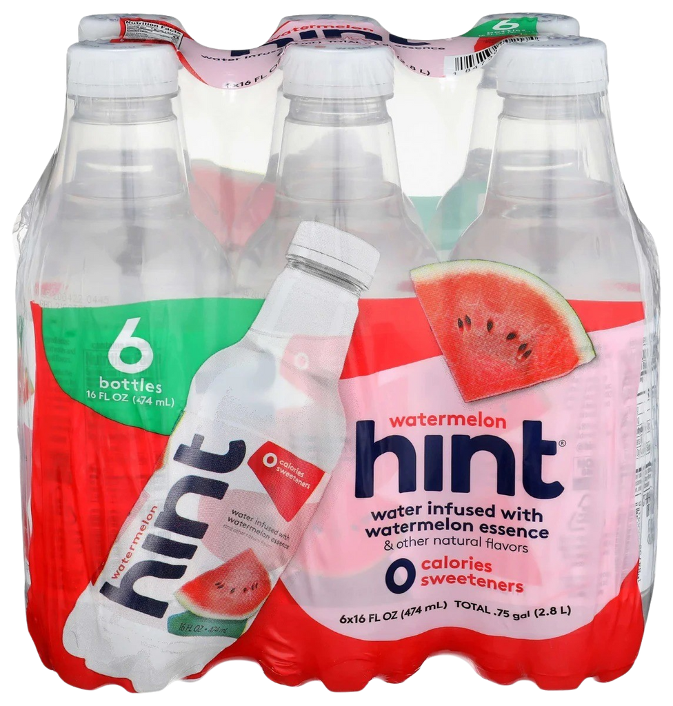 Hint Watermelon Flavored Water (6 Pack) – Martie