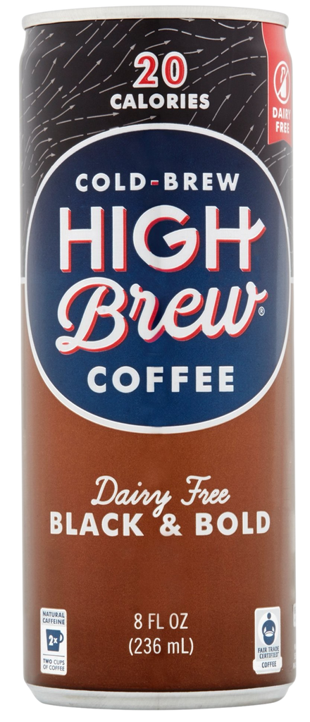 High Brew Cold Brew Coffee Dairy Free Black & Bold (12 Pack) – Martie