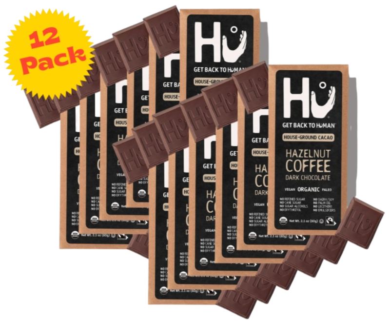 Hu Kitchen Hazelnut Coffee Dark Chocolate Bar (12 Pack) – Martie