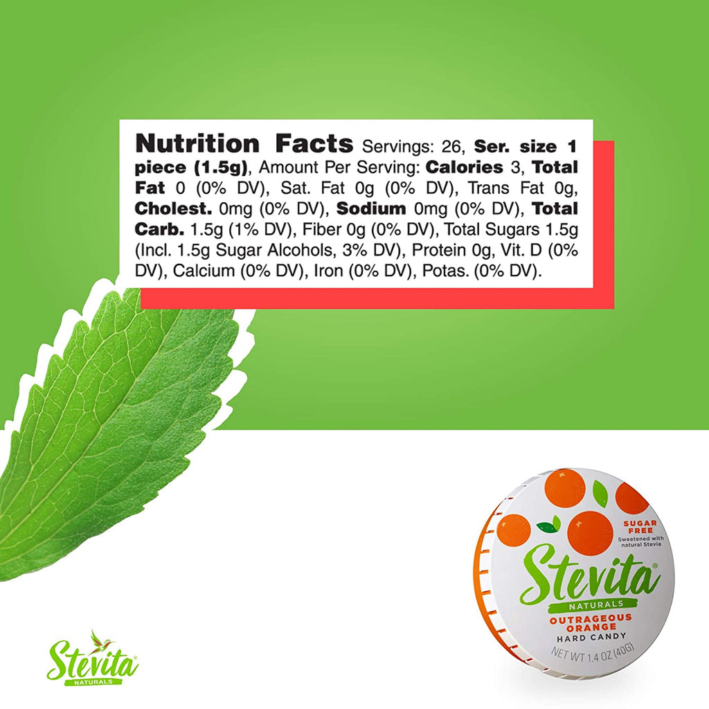 Stevita Sugar Free Orange Hard Candy – Martie