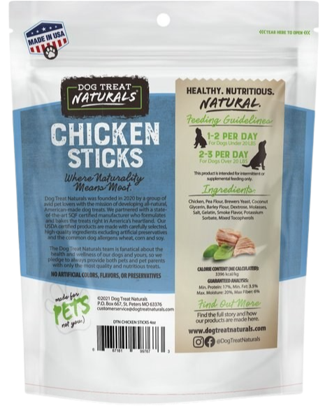 Dog Treat Naturals Chicken Sticks Dog Treats – Martie