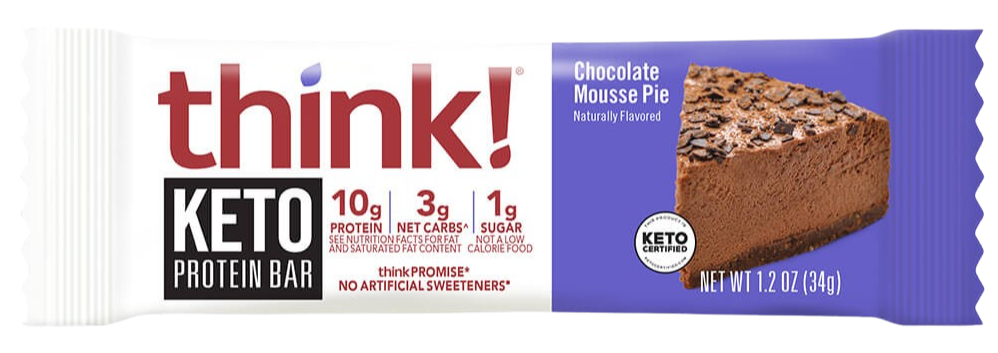 Think! Chocolate Mousse Pie Keto Protein Bar (10 Pack) – Martie