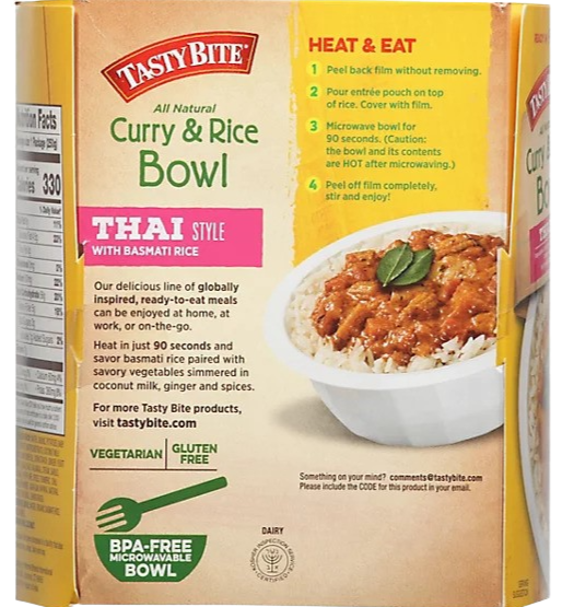 Tasty Bite Curry Rice Bowl – Martie