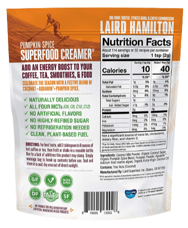 Laird Superfood Pumpkin Spice Creamer – Martie