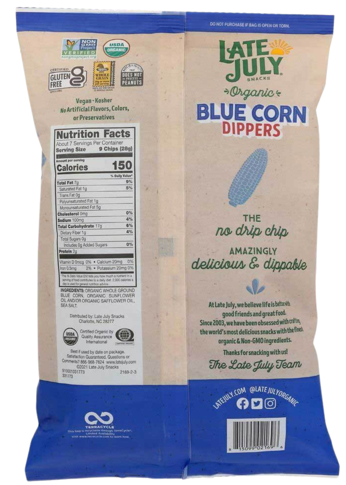 Late July Blue Corn Dipper Tortilla Chip – Martie