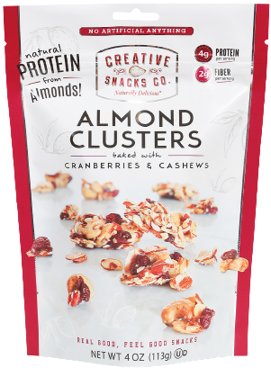 Creative Snacks Almond Clusters With Cranberry & Cashews – Martie