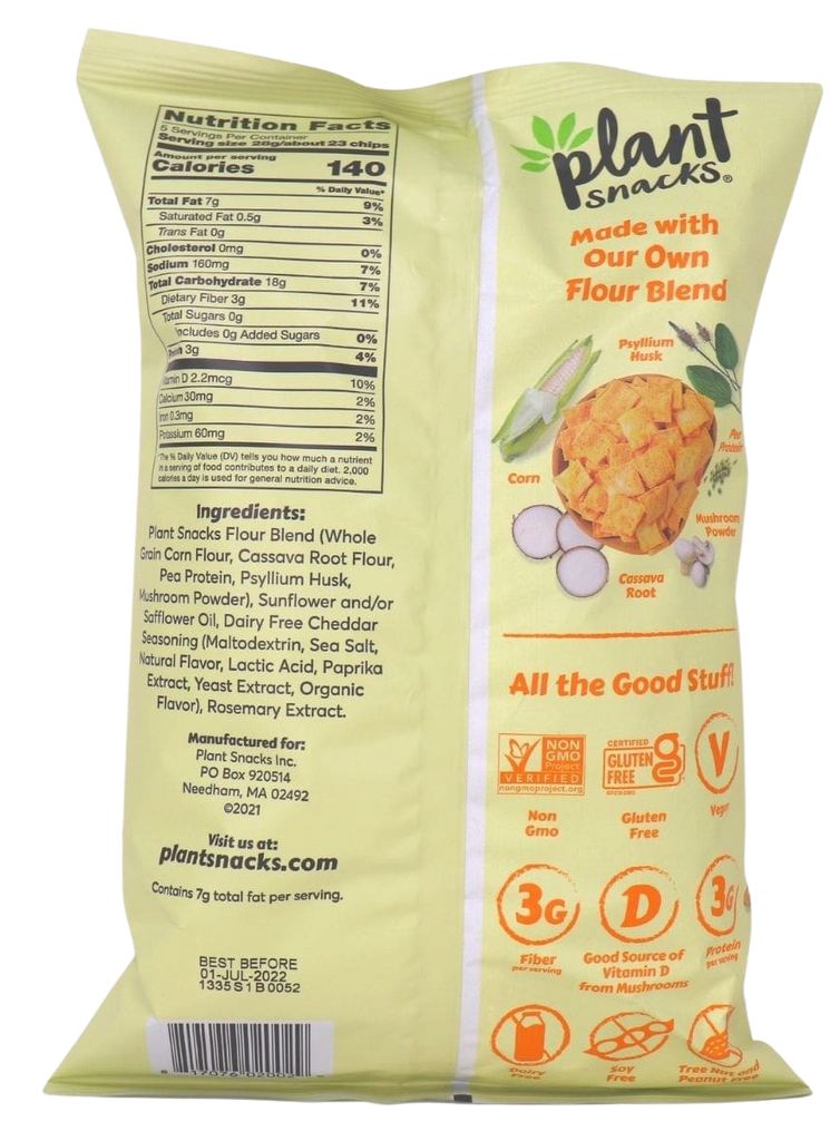 Plant Snacks Brand Vegan Cheddar Cassava Root Chips – Martie
