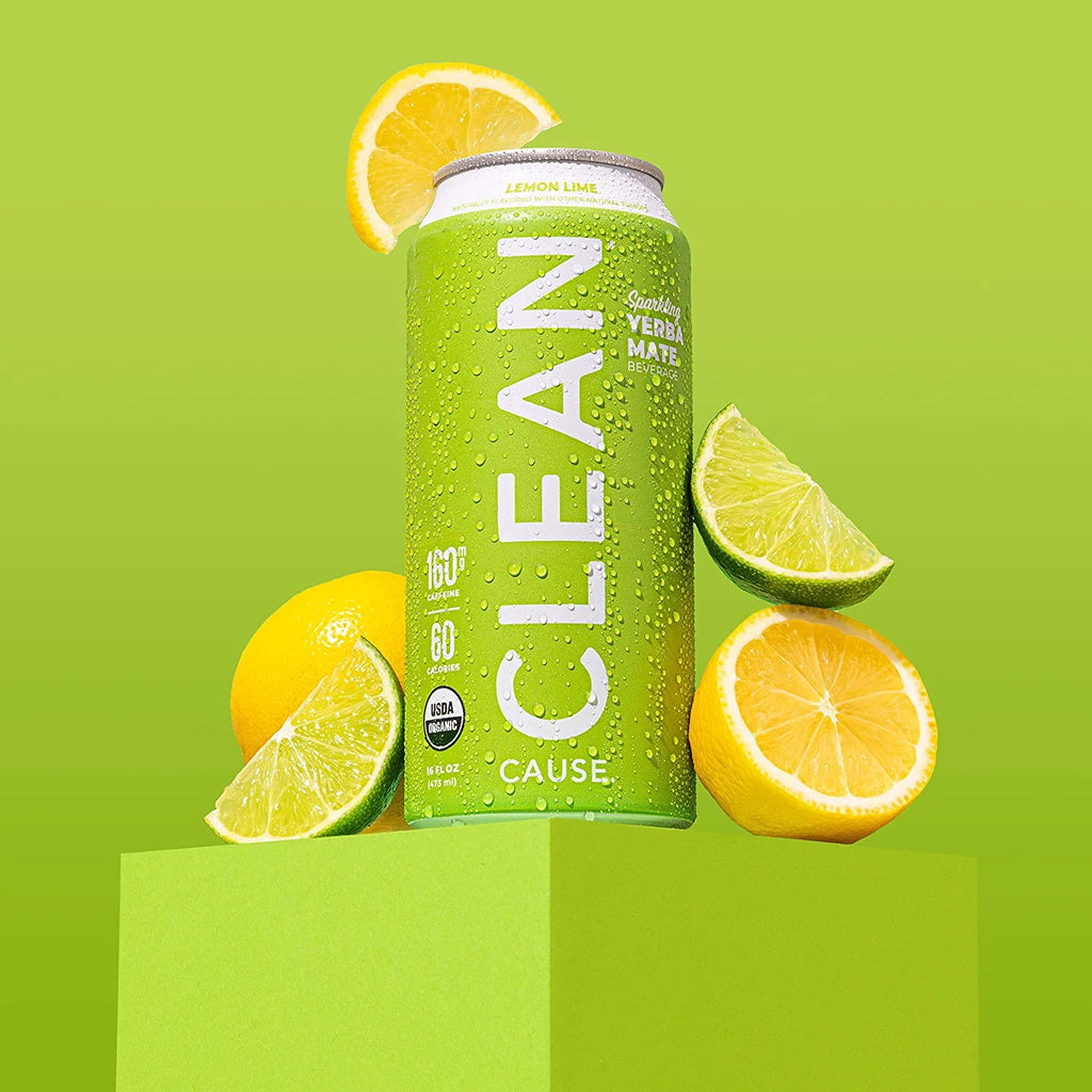Clean Cause Sparkling Lemon Lime Yerba Mate Tea – Martie