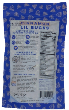 Lil Bucks Buckwheat Sprouted Cinnamon – Martie