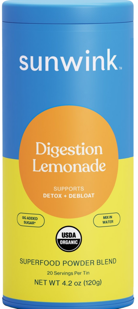 Sunwink Organic Digestion Lemonade Superfood Mix Dietary Supplement ...