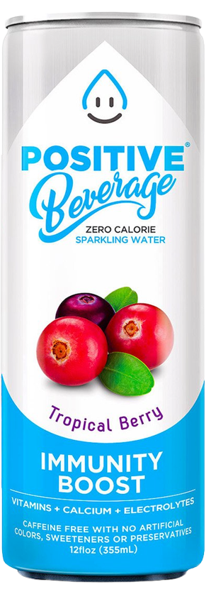 Positive H20 Tropical Berry Acai Sparkling Water – Martie