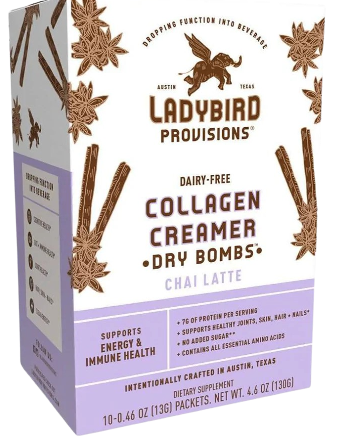 LADYBIRD PROVISIONS Chai Latte Dairy Free Collagen Creamer – Martie