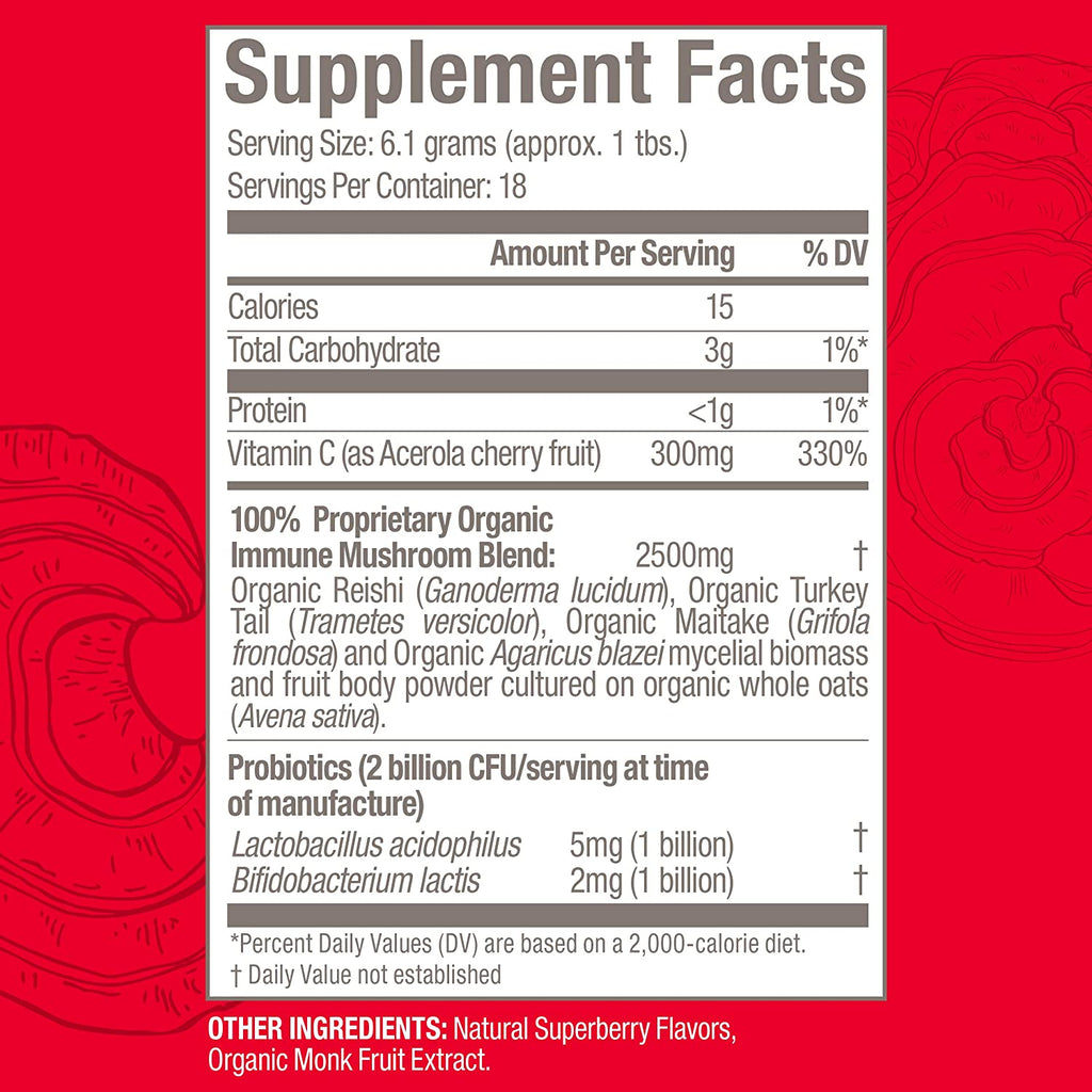 Om Mushroom Immune + Berry Powder – Martie