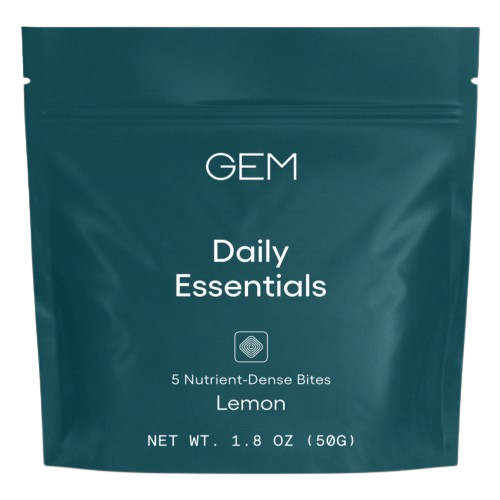 Gem Daily Essentials Nutrient Dense Vitamin Bites - Lemon (5 Bites ...
