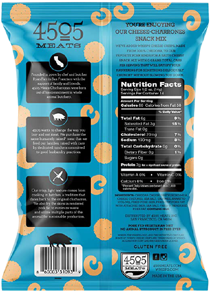 4505 Meats Snack Mix Cheese Charrones – Martie