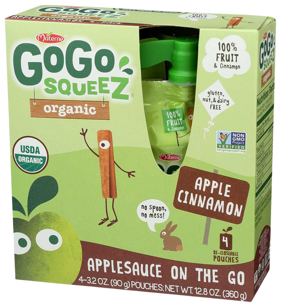 GoGo squeeZ Apple cinnamon Applesauce (4 Pack) – Martie